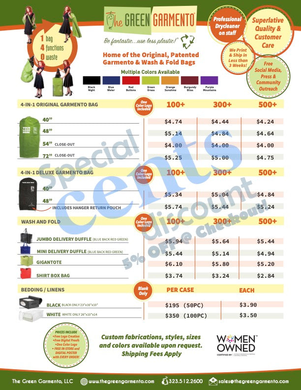 The Green Garmento Reusable Laundry Bags – Cents Technologies